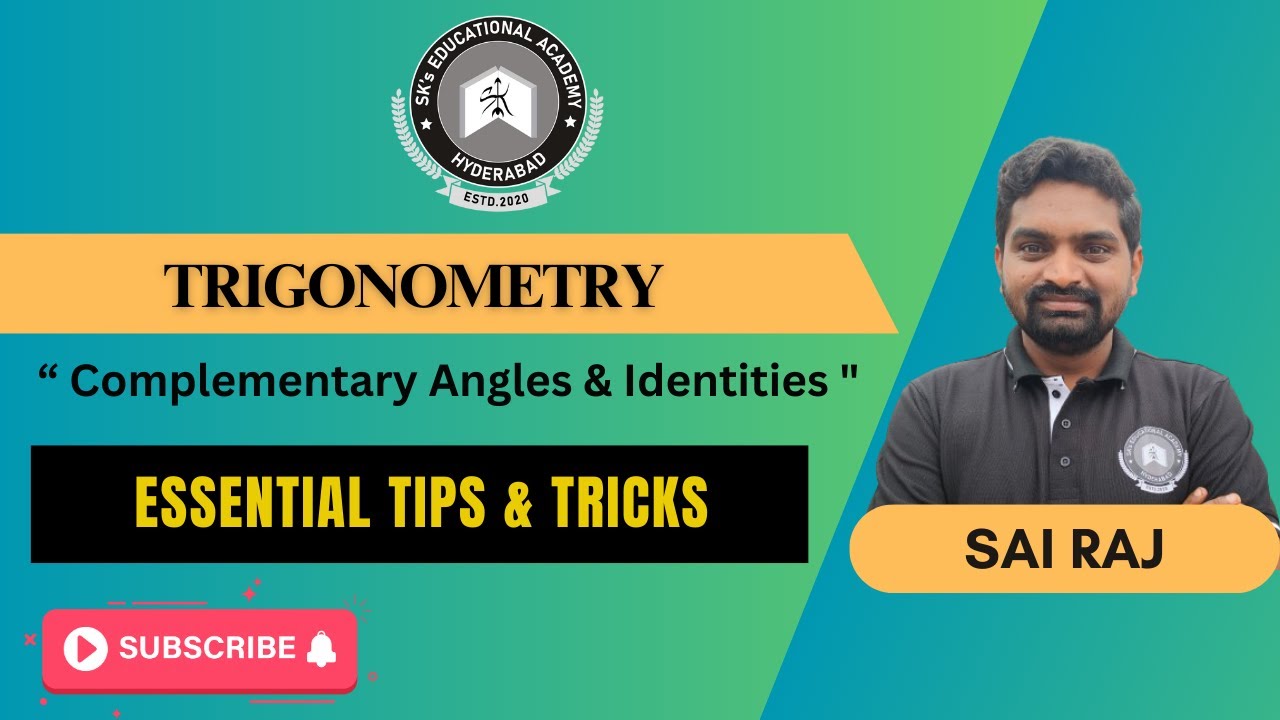 Trigonometry Made Easy : Complementary Angles and Identities || Tips & Tricks