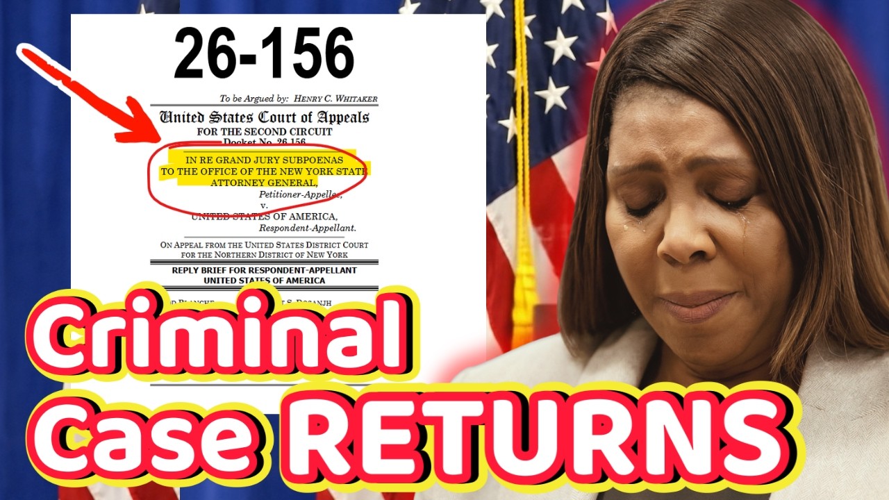 🚨“She’s in BIG Trouble” – Letitia James CRIMINAL Case RETURNS. Now TWO Open Criminal Investigations