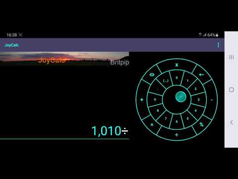 JoyCalc - The calculator evolved! - Free for Android on Google Play! - Dividing (landscape)
