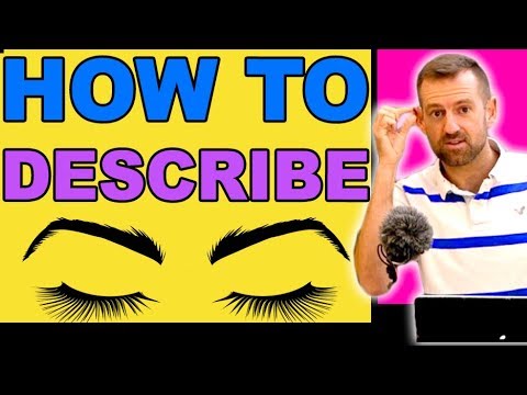 How to Describe EYEBROWS in English