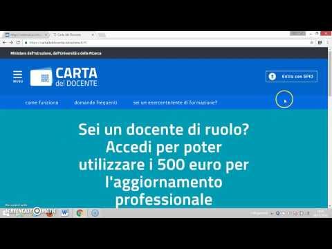 Carta del docente: come utilizzare il bonus di 500 euro-in 3 minuti