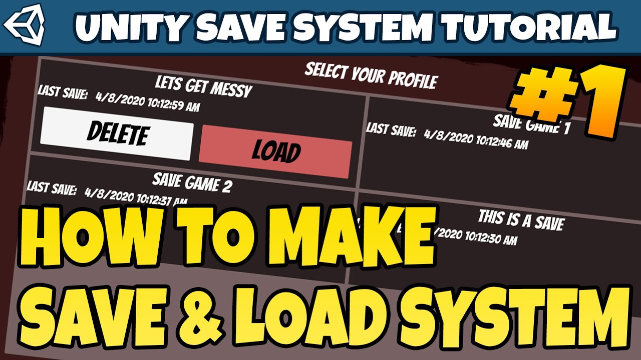 Unity Save System Tutorial | How to make Singleton ScriptableObjects