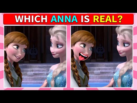 Guess the Real FROZEN DISNEY CHARACTER | Disney Princess Quiz