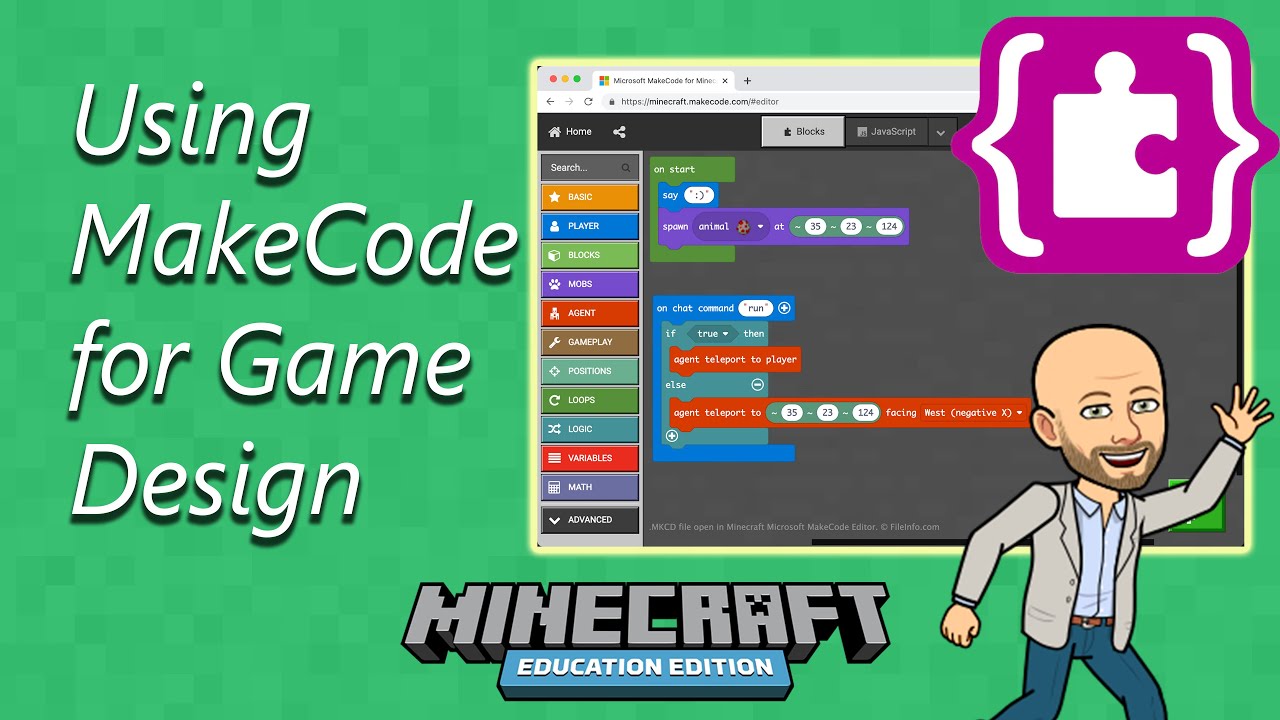 Using MakeCode for Game Design - Minecraft Education Edition