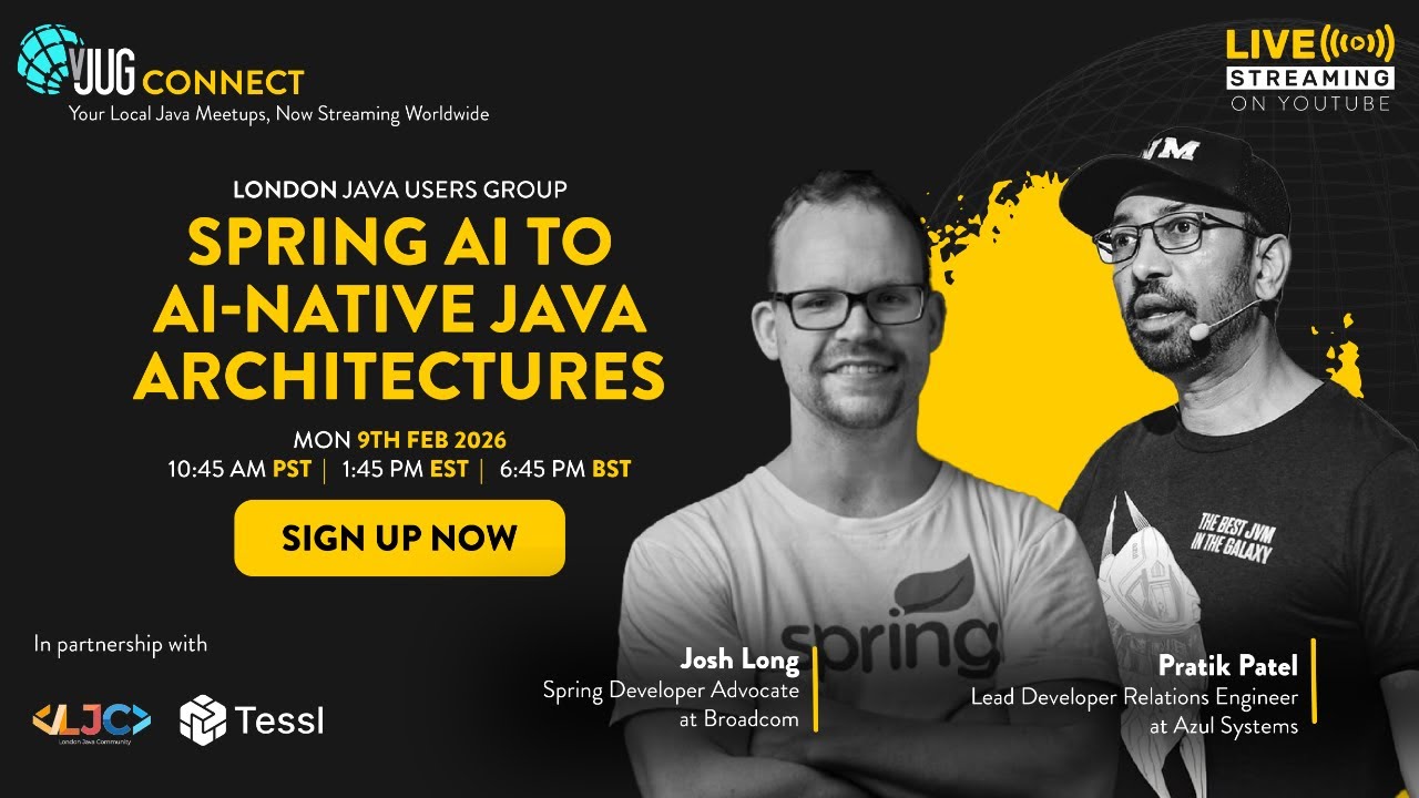Spring AI to AI-Native Java Architectures with Josh Long & Pratik Patel