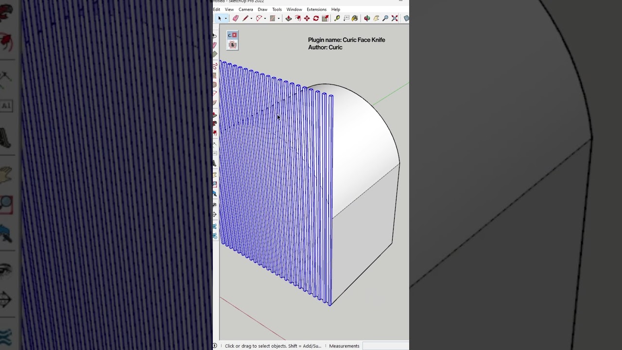 An amazing plug-in for SketchUp! Cut any object with any face. #sketchup3d #sketchup #architecture