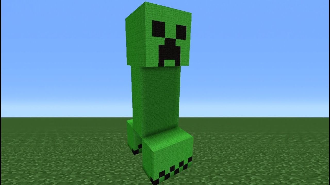 Minecraft Tutorial: How To Make A Creeper (Plain)