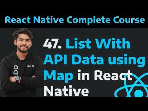 [47] List With API Data Using Map Method in React Native| API Call and Render Data Using Map Method