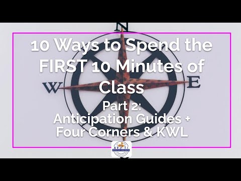 105 Anticipation Guides and KWLs