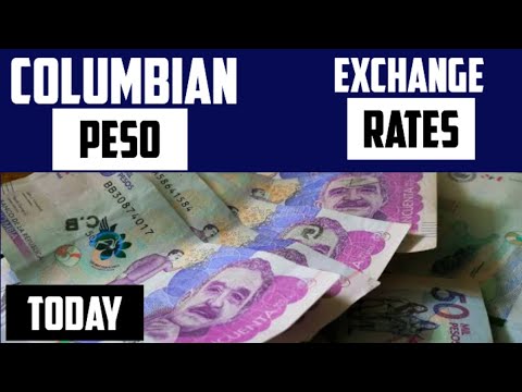 COLOMBIAN Peso Exchange Rates Today