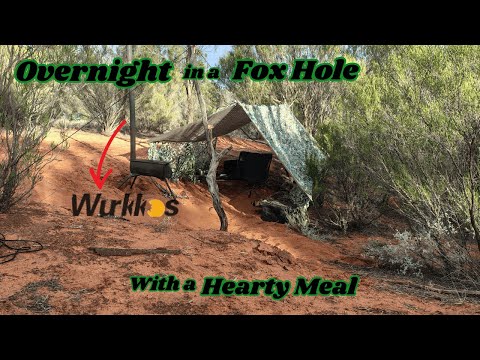 Overnight in a Foxhole and Testing out the NEW Wurkkos HD03 with Amazing Camp Oven Cook Up