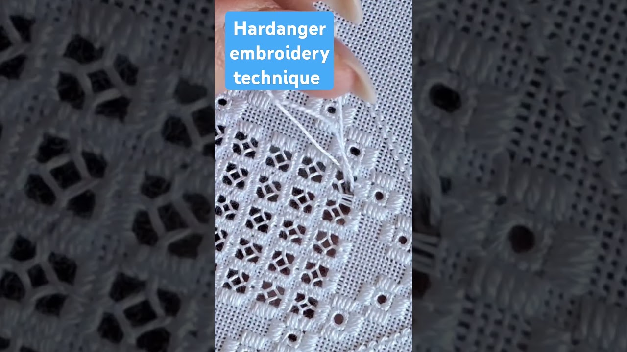 hardanger embroidery technique tutorial for beginners#hardanger #embroiderytechniques #handembroidry