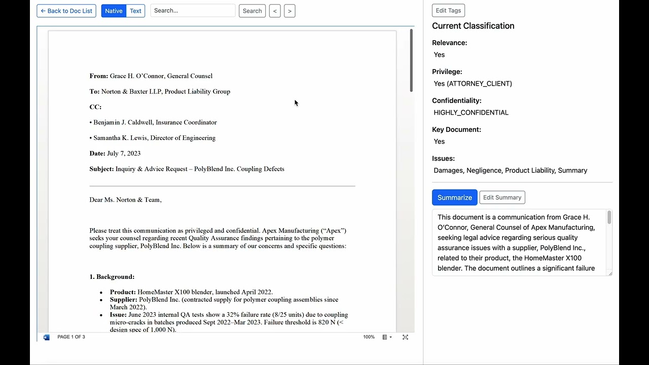 AI-driven Document Review System