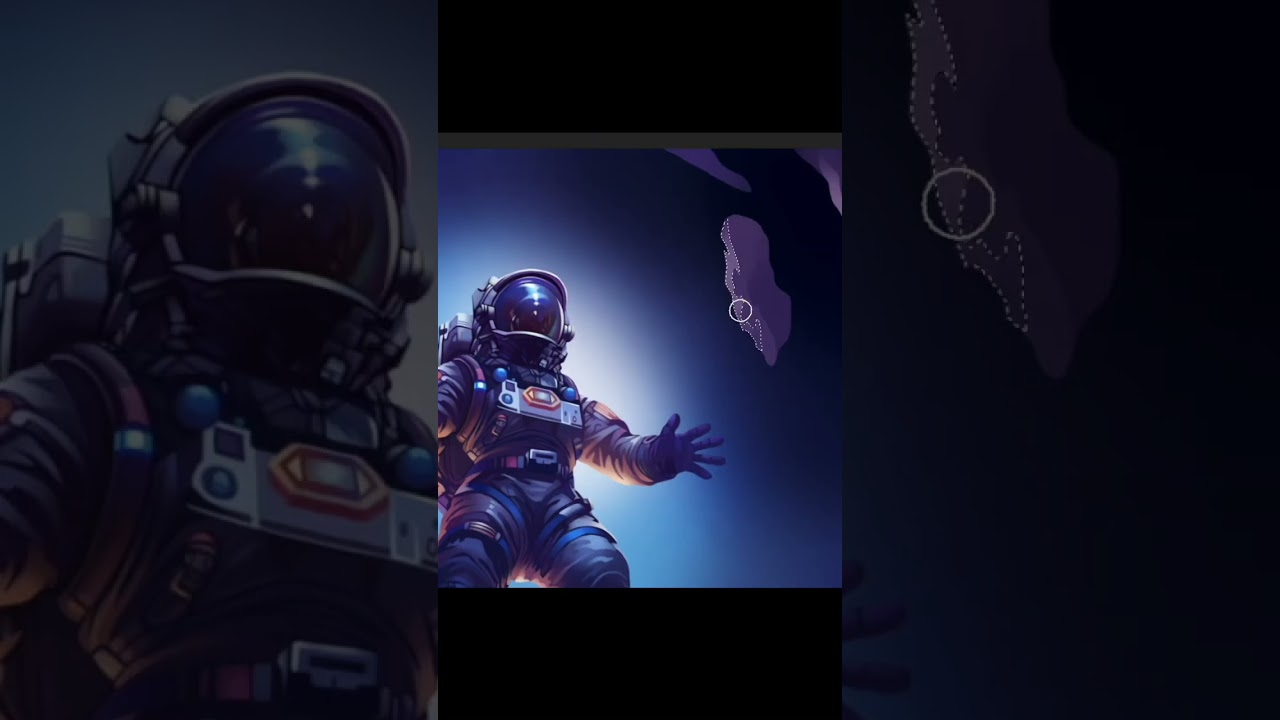 Astronaut Art - Outer Space Digital Painting