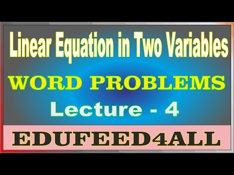 Linear Equation in two variables word problems – Aspirecoachingcenter2018