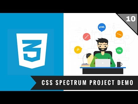 10 - CSS Spectrum Project Tutorial | Hindi | Full Stack Web Development 2018