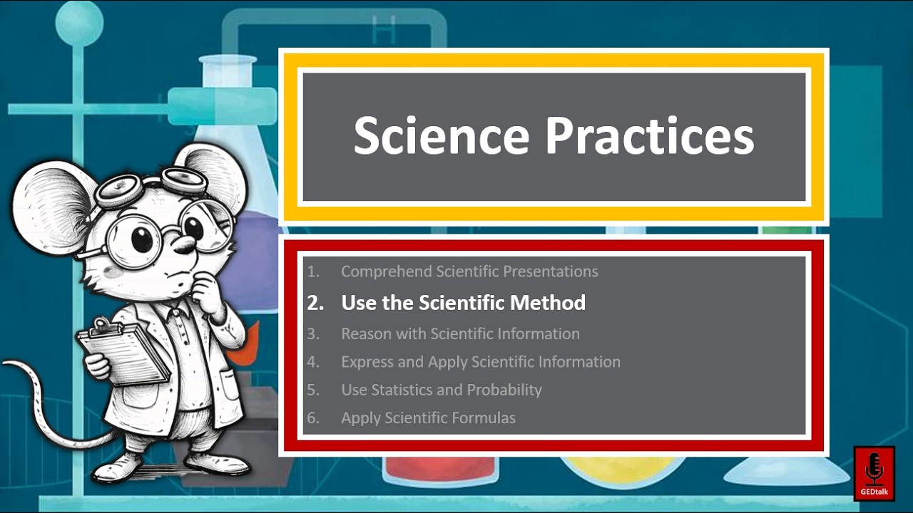 ⚡The Scientific Method Made EASY (Pass GED Science Fast) + Practice #ged #gedtalk #gedscience
