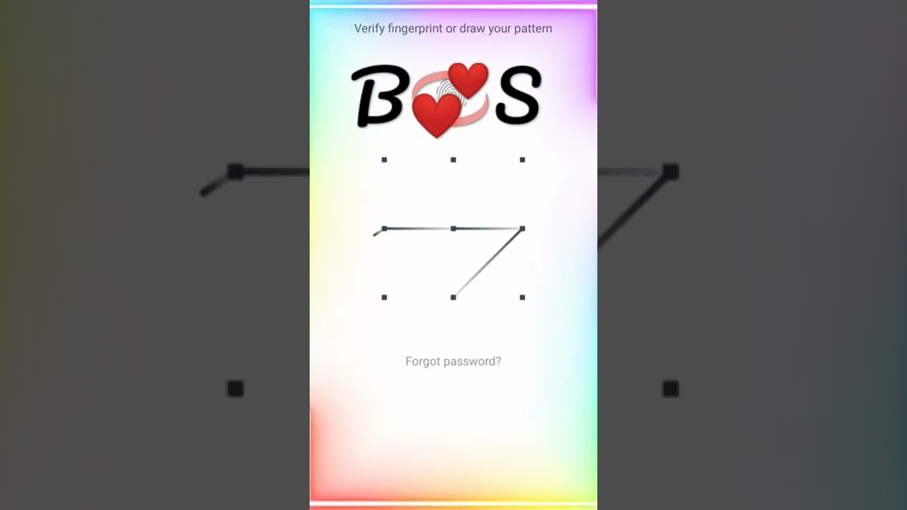 B💞S screen lock pattern