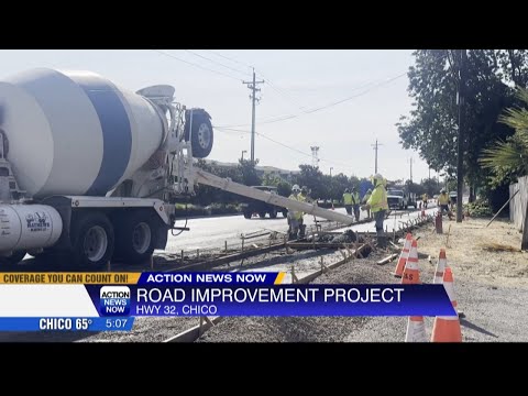 Caltrans crews continue work on Highway 32 in Chico