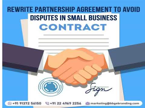 How to Rewrite Partnership, Agreement to Avoid Disputes in Small Business