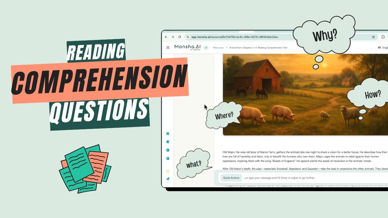 This AI tool generates reading comprehension questions for free | AI Comprehension Practice Creator