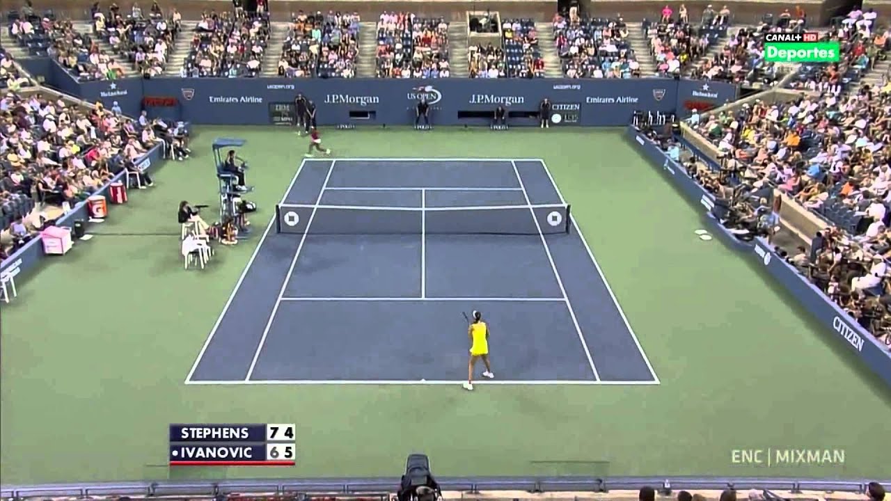 Ana Ivanovic vs. Sloane Stephens US Open 2012 Highlights