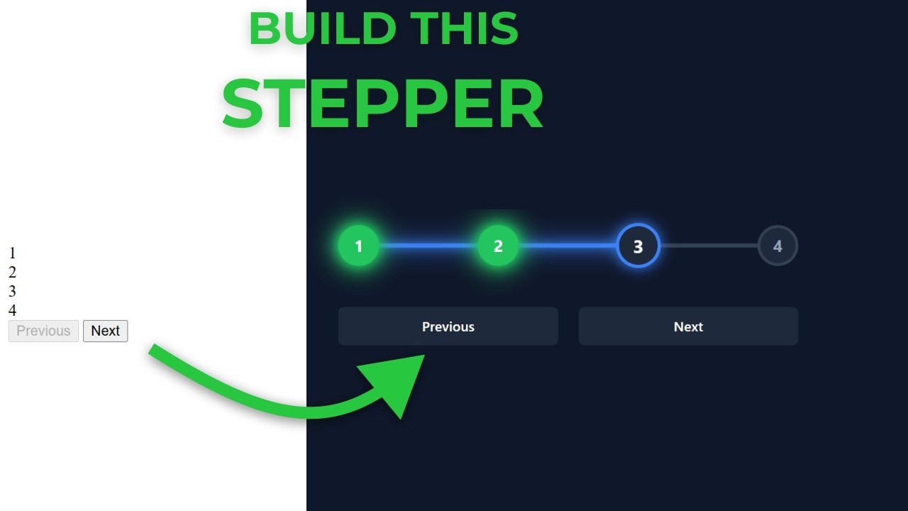 Build a Modern Progress Stepper | (HTML, CSS, JavaScript) | TUTORIAL