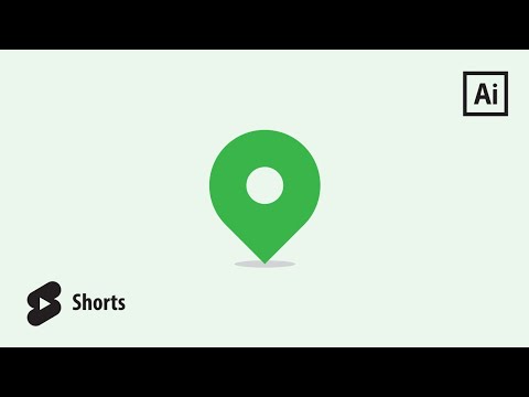 Map Location Icon Design in Adobe Illustrator