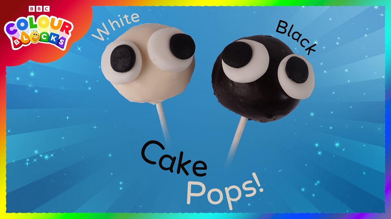 Black and White Cake Pops! | Learn Colours | @colourblocks