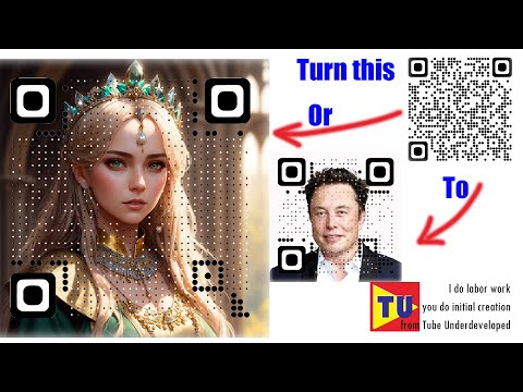 Merge photo into QR code: You just need to dig deep, goto next level incredible