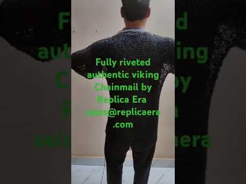 authentic mail, authentic Viking Warrior Chainmail shirt how to make by Replica Era @ReplicaEra