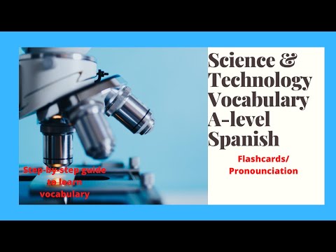 A level Spanish vocabulary flash cards Science & Technology (1)| Alevel revision| A level Resources