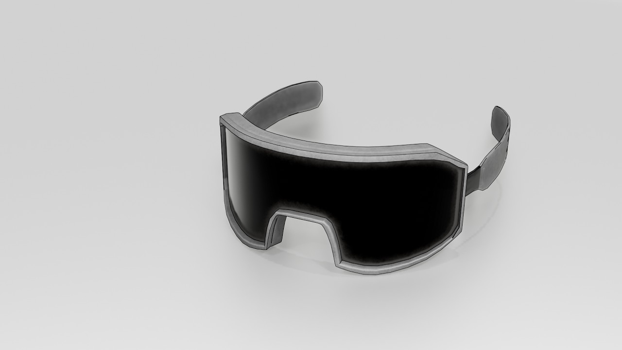 3D Low poly goggles
