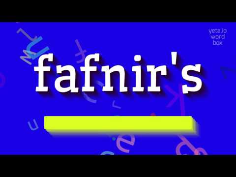 How to say "fafnir's"! (High Quality Voices)