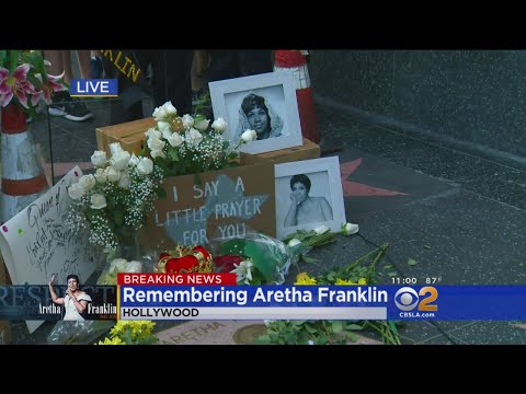 Fans Bring Flowers, Messages To Aretha Franklin's Walk Of Fame Star