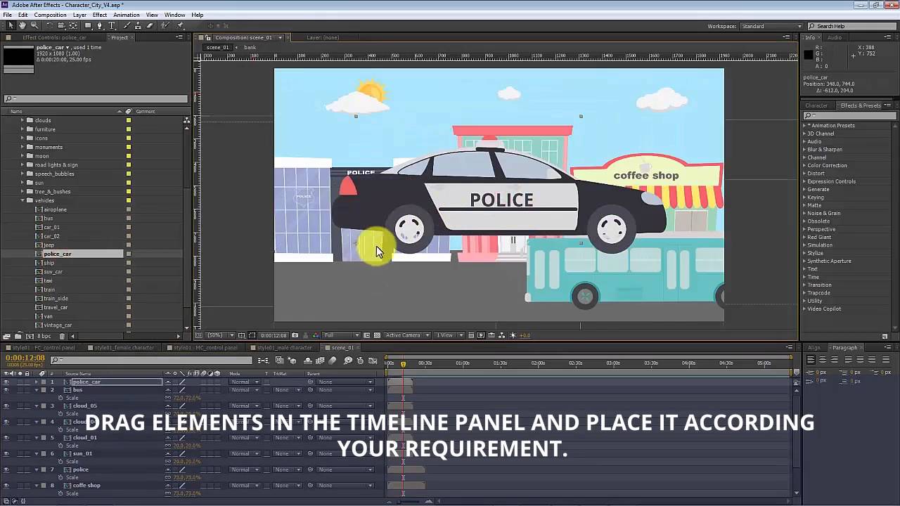 Character City v4 - creating scenes