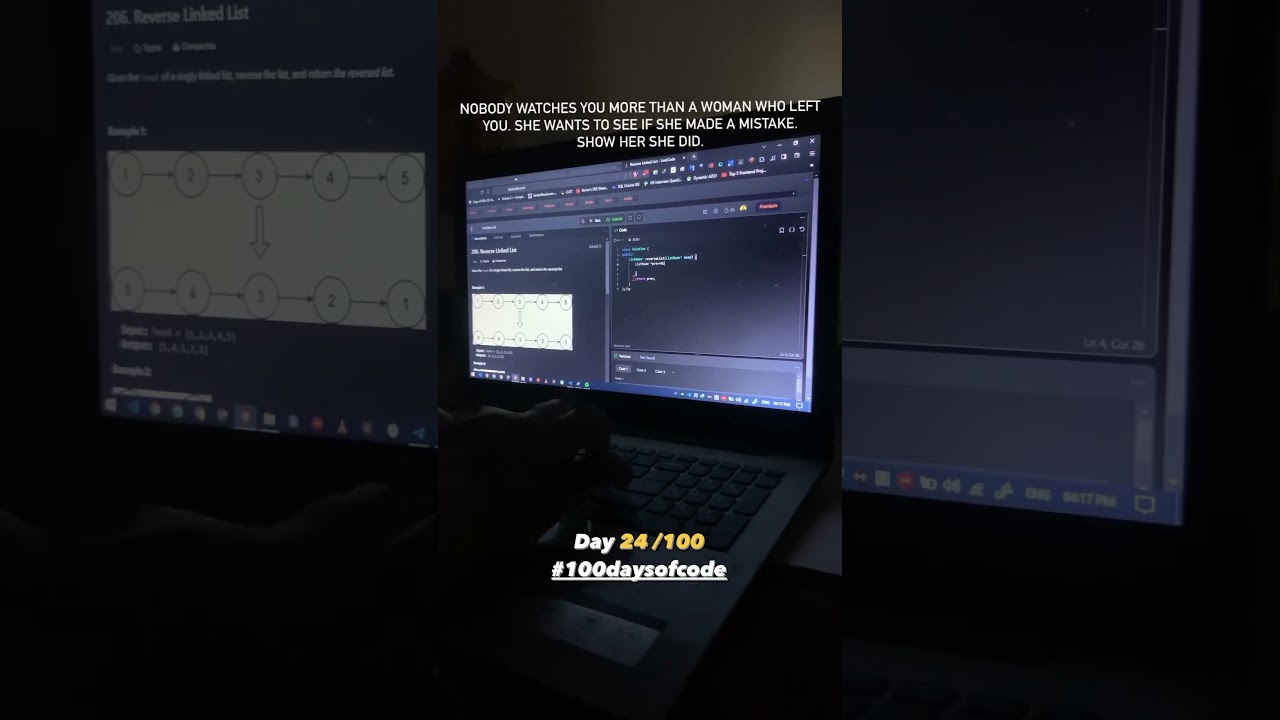 Day 24 of #100daysofcode #shorts  #coding   #consistency  #preparation  #softwareengineer   #study