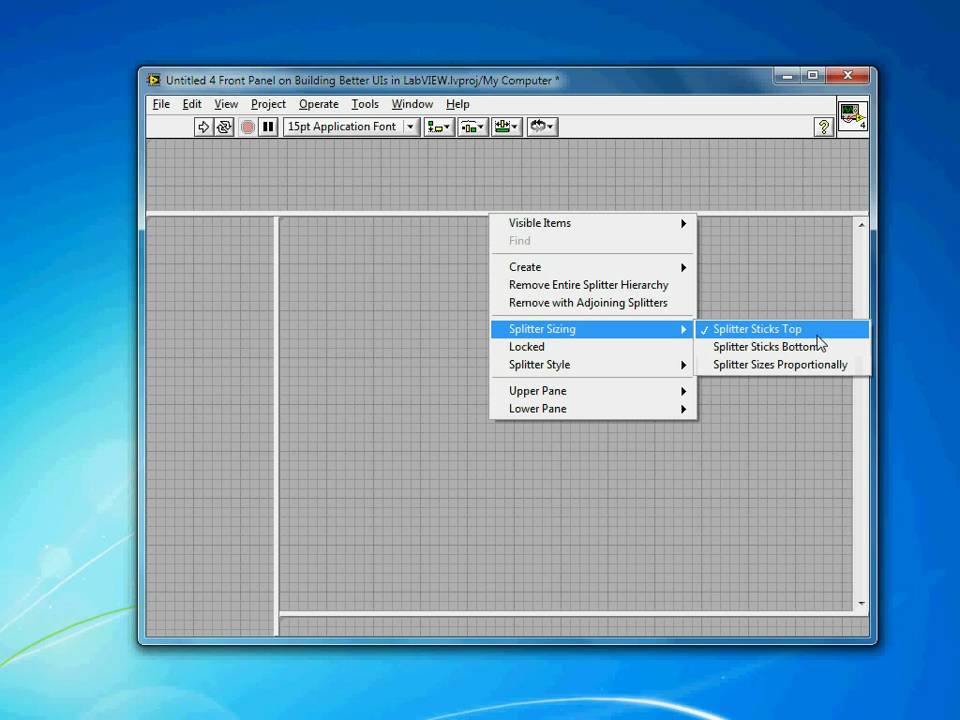 LabVIEW UI Tips - Using Panes