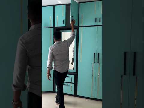 Modern Wardrobe Design Idea, amazing woodwork #shorts #woodworking #furniture #design