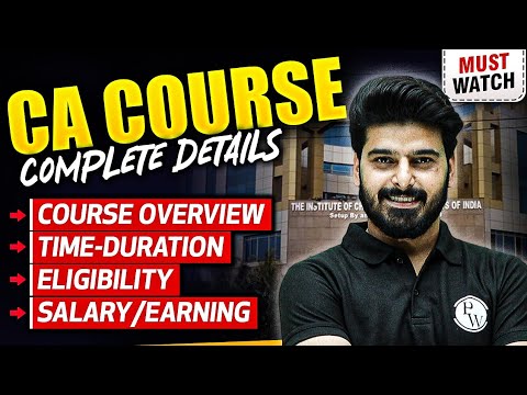 CA Course Complete Details | CA Overview, Eligibility, Duration, Fees 💯@CAWallahbyPW