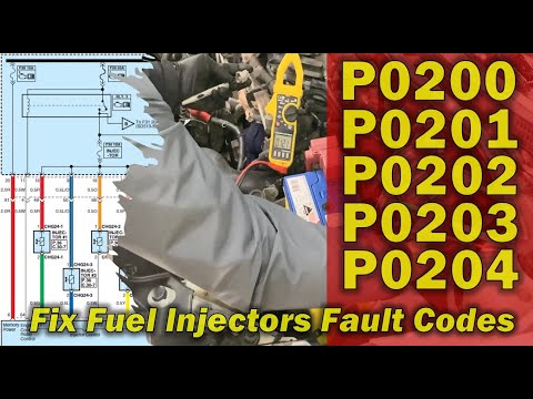 How to Test & Fix the Fuel Injectors Fault Codes on NISSAN ( P0200, P0201, P0202, P0203, P0204)