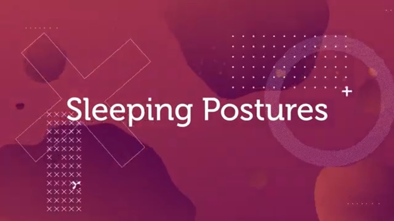 Improve your sleeping posture for a better rest