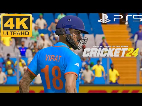 Cricket 24 PS5 Gameplay | India Vs Australia Dynamic Broadcast Camera 4K60 HDR