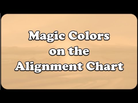 MTG Colors on the D&D Alignment Chart