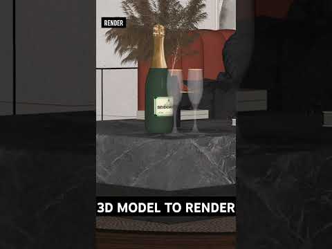 From 3D model to Rendering! the process #3dmodeling #3drender #enscaperendering #sketchup
