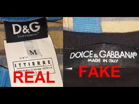 Real vs. Fake Dolce and Gabbana T shirt. How to spot fake D&G