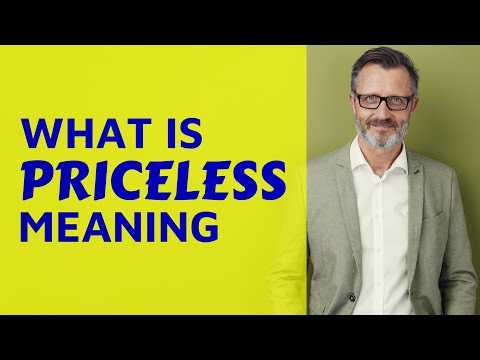 Priceless | Meaning of priceless 📖