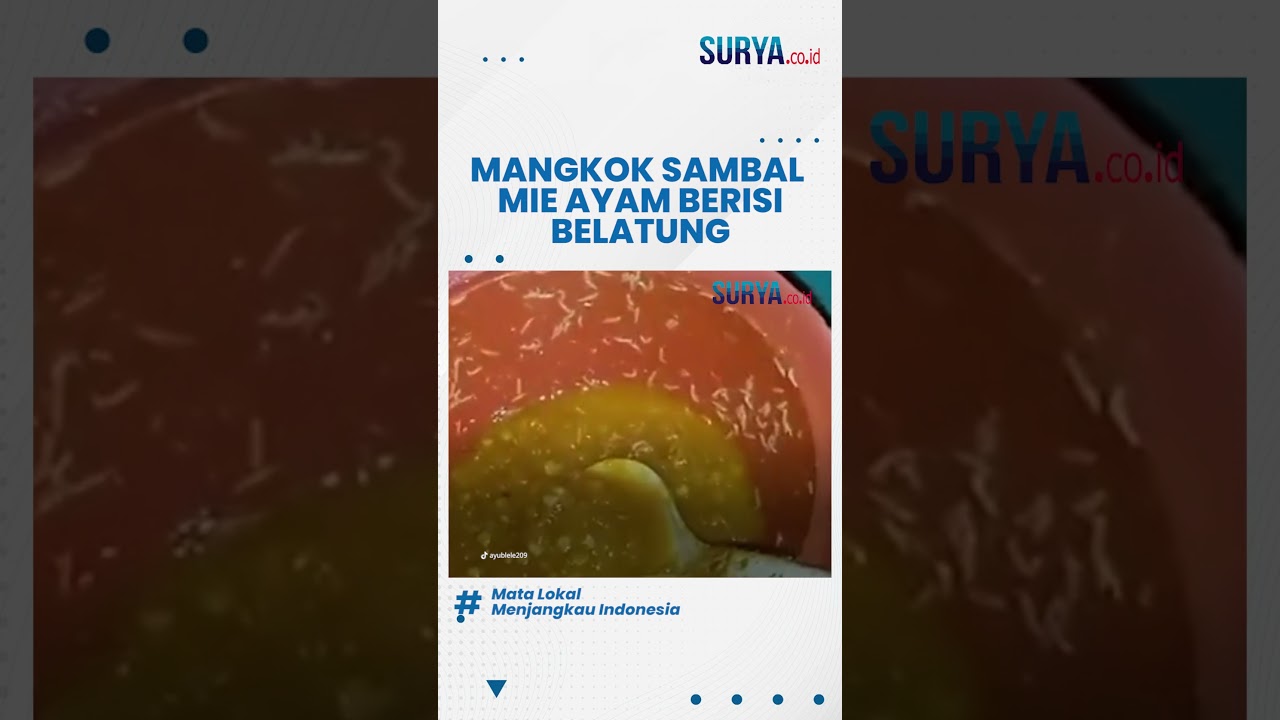 Bikin Merinding! Mangkok Sambal Mie Ayam di Bantul Berisi Belatung, Pembeli Langsung Kena Mental ...