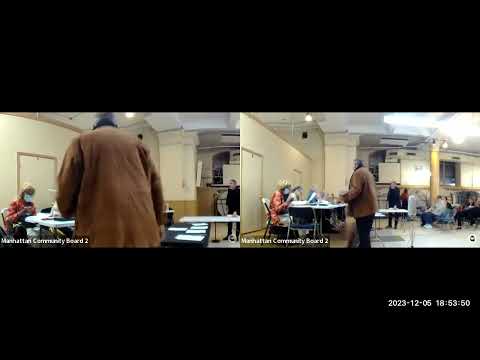 Manhattan CB2 December 5, 2023 - SLA 1 Committee Meeting
