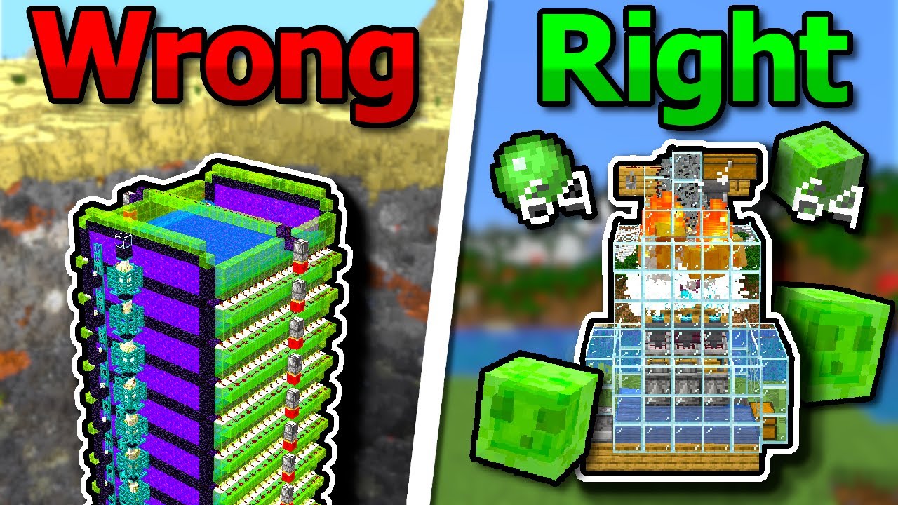 Slime Farms in Minecraft Are Wrong, Here's How to Fix Them - 40K Slime / Hr New Super Farm